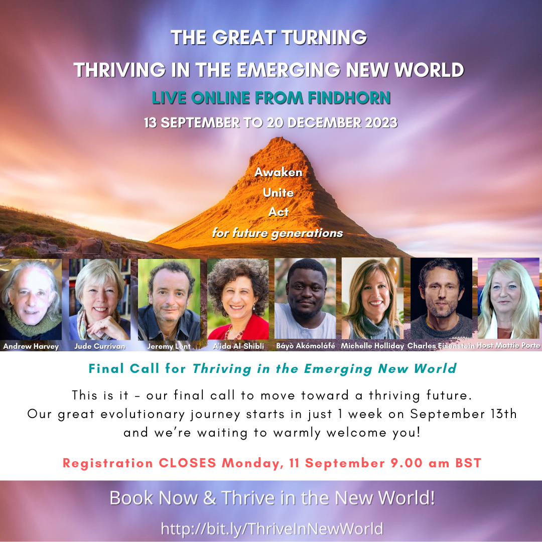Final Call Out for Thriving in the Emerging New World: Registration ...